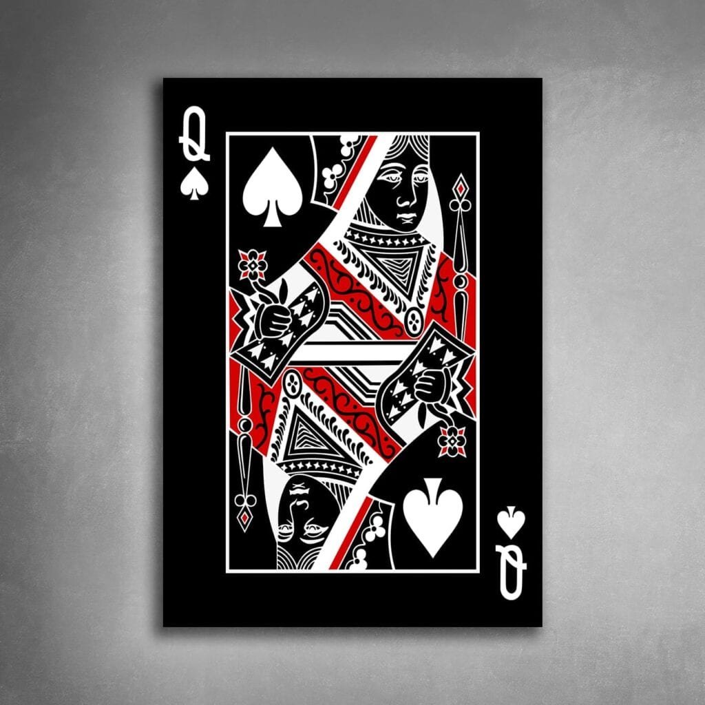 🔥Queen of SPADES - red | Canvasgoals.com🔥