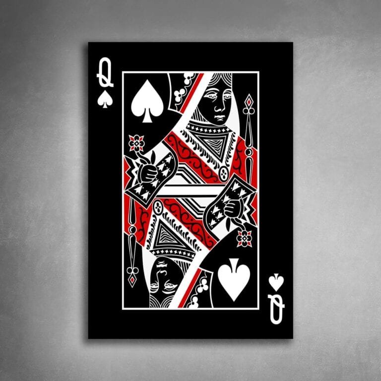 🔥Queen of SPADES - red | Canvasgoals.com🔥